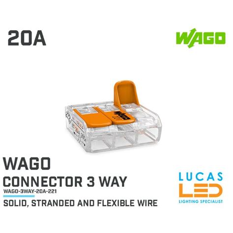 Wago Connector 2 Way Open close wire terminal pluggable 20A Suitable for 0 14 4mm²