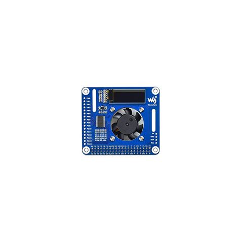 buy coolwell waveshare pwm controlled fan hat for raspberry pi i2c bus pca9685 driver with real