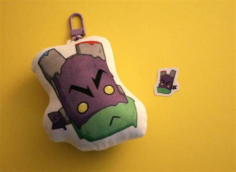 Rottmnt Dakimakura Plushie Donnie Ice Cream Popsicle Keychain Sticker