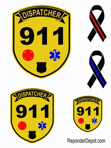 911 Dispatcher Decal Set Responder Depot
