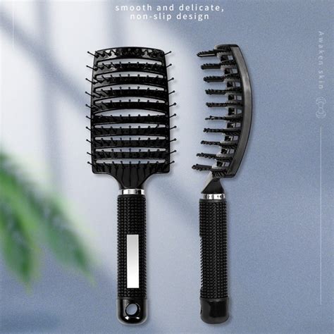 헤어 빗 여성 두피 마사지 빗 헤어 브러시 젖은 곱슬 Detangle 헤어 브러시 살롱 미용 스타일링 도구 헤어 도구