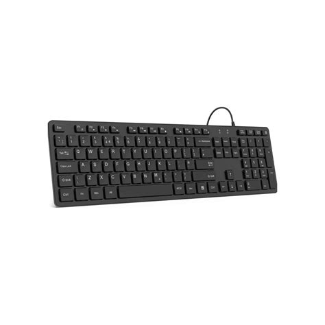 Tedgem Wired Keyboard Full Size Usb Keyboard Splash Resistant