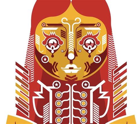 Adobe Illustrator Tutorial Create Symmetrical Vector Character Art Folk Illustration