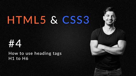 how to use heading tags h1 to h6 in html5 introduction and learn