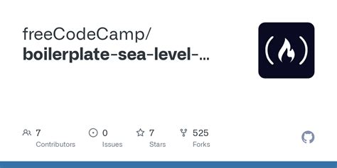 GitHub FreeCodeCamp Boilerplate Sea Level Predictor