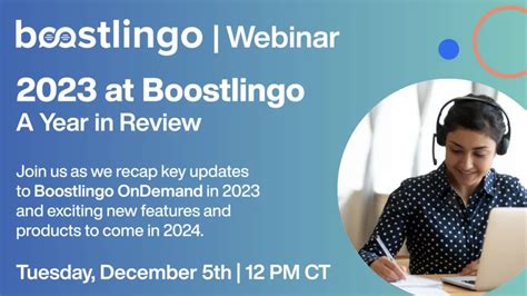Webinars Boostlingo