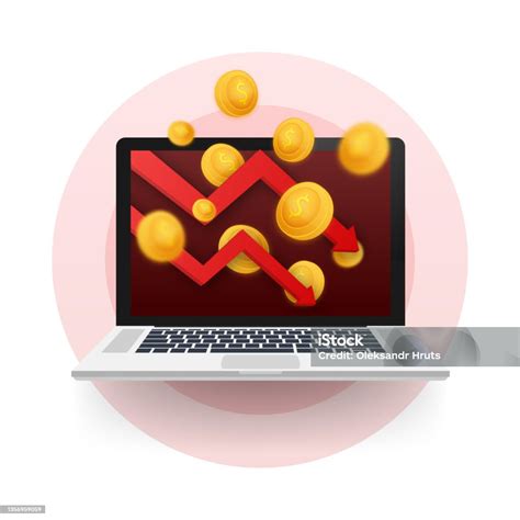 돈 손실 아래로 화살표 주식 그래프 금융 위기의 개념 시장 하락 파산현금 벡터 스톡 일러스트레이션 가격에 대한 스톡 벡터 아트 및 기타 이미지 Istock