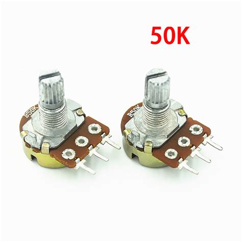 50pcs Wh148 1k 10k 20k 50k 100k 500k Ohm 15mm 3 Pi Grandado