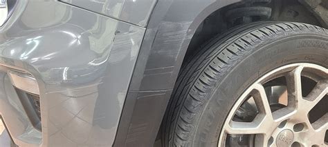 지프 레니게이드 무광 플라스틱 범퍼와 가니쉬 흠집으로 자동차 기스제거를 위해~~안양호계동흠집제거외형복원무광플라스틱복원수입차수리 네이버 블로그