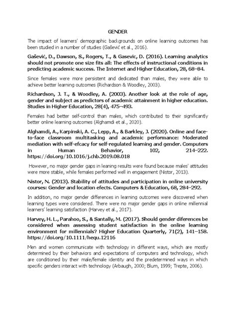 Age Sex Rrl Pdf Educational Technology Gender