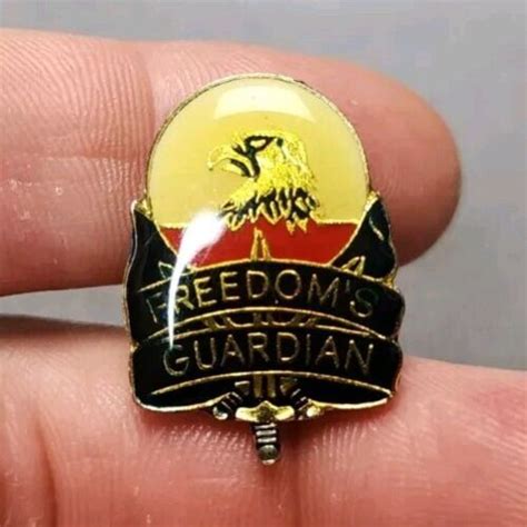 Vintage Freedoms Guardian Forscom Us Army Forces Command Unit Crest Pin Badge Army
