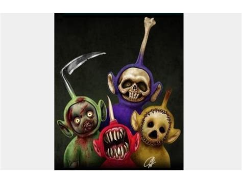 Zombie Teletubbies Horror Horror Art Creepy