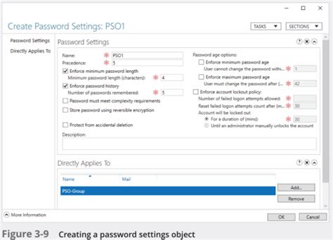 Activity 3 5 Creating A Password Settings Object Time Required 15 Minutes Objective Create