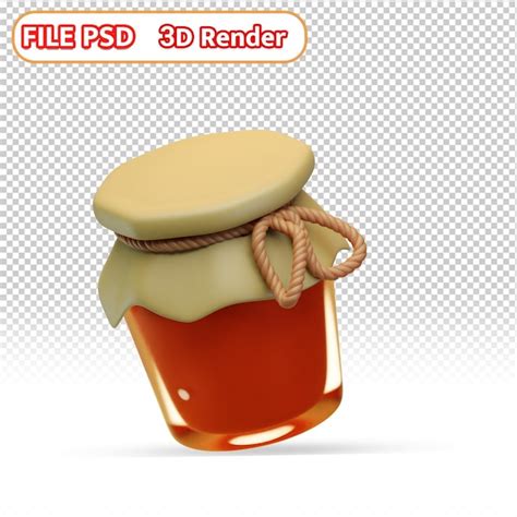 Premium Psd 3d Honey Illustration