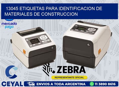 13045 Etiquetas Para Identificacion De Materiales De Construccion