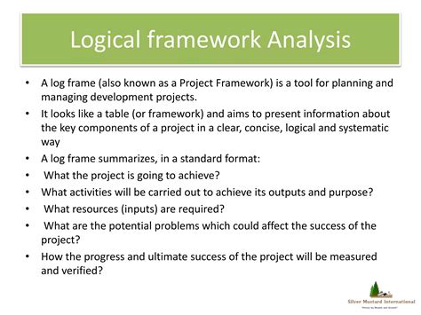Logical Framework Analysis Pptx