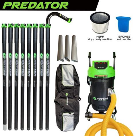 Polypropylene Predator Clamped Carbon Fibre 51mm Rigid Neck Gutter