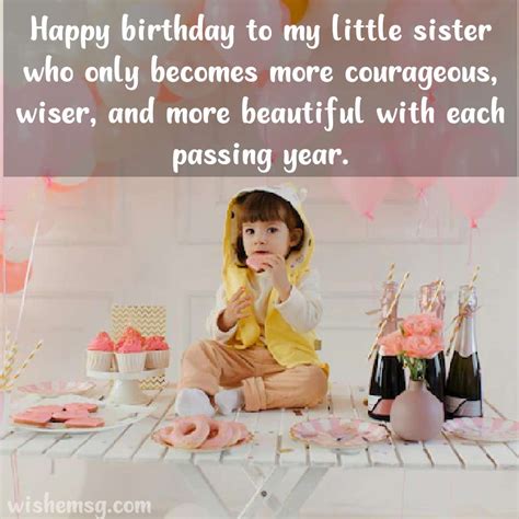 200 Happy Birthday Little Sister Quotes And Wishes Wishemsgcom