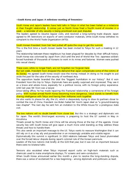 용어표현정리과제1 통번역입문 B972005김민주 Pdf South Korea World Politics