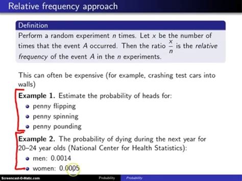 Relative Frequency Definition