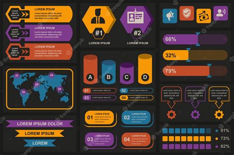 Premium Vector Set Of Infographic Elements Data Visualization Vector Design Template Can Be