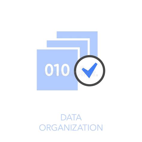 Simple Visualised Data Organization Icon Symbol Stock Vector