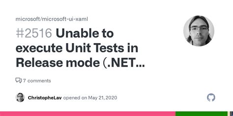 Unable To Execute Unit Tests In Release Mode NET Native When Microsoft UI Xaml Is Used