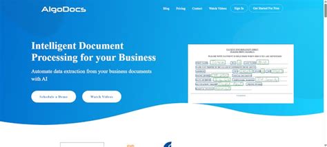 Algodocs Ai Powered Intelligent Document Processing App