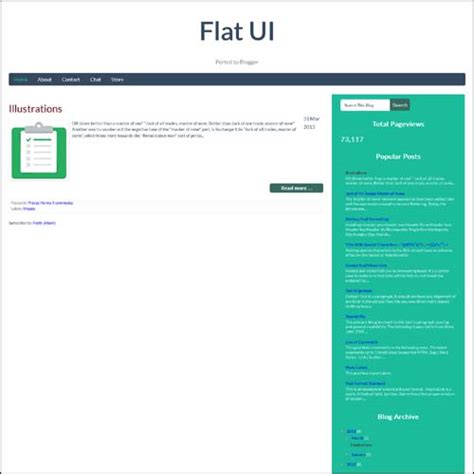 johny tampan blogger template flatui responsive blogger template