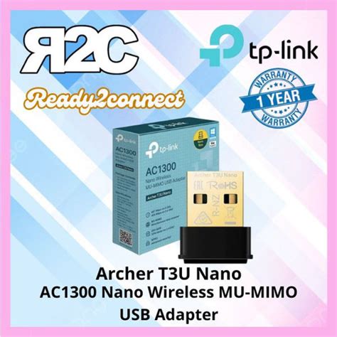Jual TP LINK Archer T3U Nano AC1300 Nano Wireless MU MIMO USB Adapter Jakarta Pusat READY 2