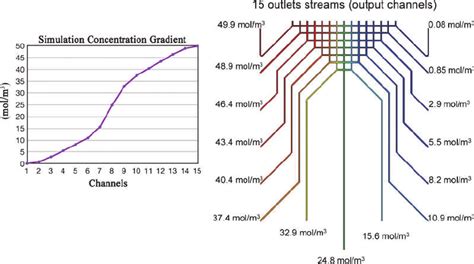 For The Design A The Concentration Gradient Obtained From Cfd