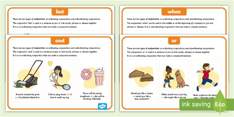 Cursive Year 2 Conjunctions Display Posters Teacher Made