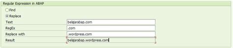 Abap Regex Tester Program Sap Abap