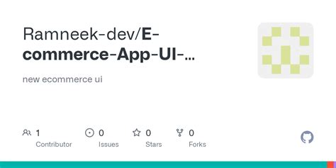 Github Ramneek Deve Commerce App Ui Flutter Master New Ecommerce Ui