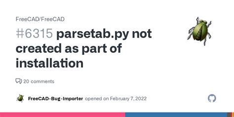 Parsetab Py Not Created As Part Of Installation Issue FreeCAD FreeCAD GitHub