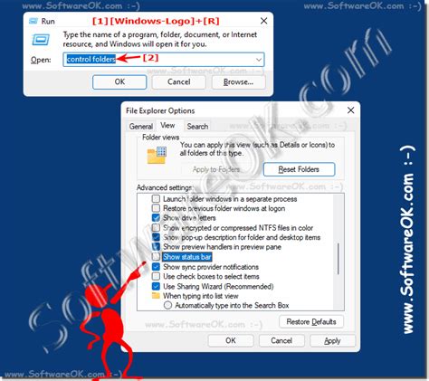 Deactivate Activate Status Bar In File Explorer Windows 11