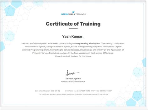 Yash Kumar On Linkedin Internshala Internshalatrainings