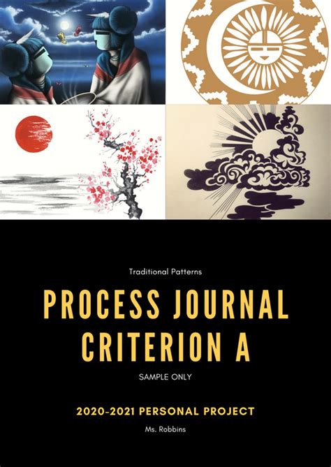 Using A Process Journal ISC S GUIDE TO THE PERSONAL PROJECT