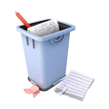 D Delete File Paperwork Eraser Document With A Trash Can D Illustration Office Folder
