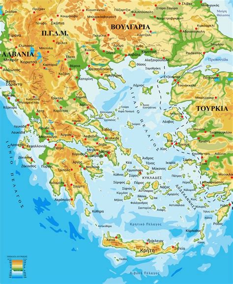 Γεωφυσικός χάρτης Ελλάδας Κ Gr86 Χάρτες τοίχου