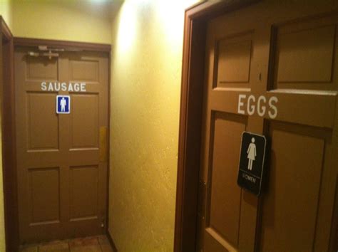 Restaurant Bathroom Signs