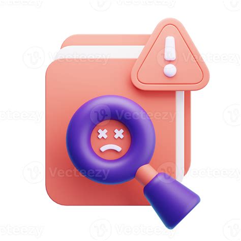 File Not Found 3d Icon Illustration 54300013 Png