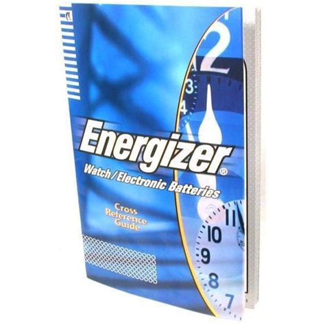 Energizer Watch Battery Replacement Cross Reference Guide And Size