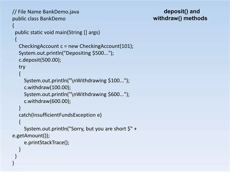 Exception Handling In Java Pptx