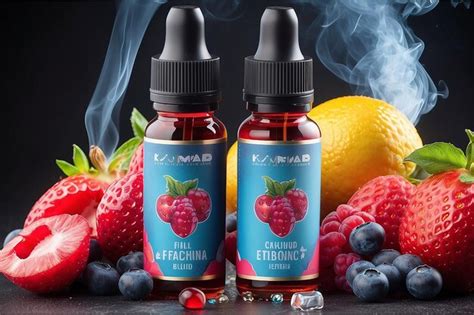 Premium Photo Berries Flavored E Liquid For Electronic Cigarette