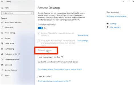 How To Enable Remote Desktop Connection On Windows