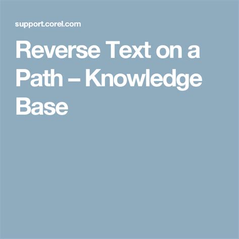 Reverse Text On A Path Knowledge Base Reverse Text Reverse Positive Numbers