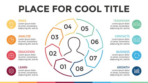 벡터 서클 선형 화살표 인포그래픽 사이클 다이어그램 그래프 프레젠테이션 파이 0명에 대한 스톡 벡터 아트 및 기타 이미지 0명 8 개념 Istock