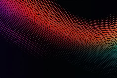 Premium Ai Image A Black Background With A Colorful Wave Pattern Generative Ai