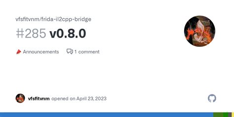 V080 · Vfsfitvnm Frida Il2cpp Bridge · Discussion 285 · Github